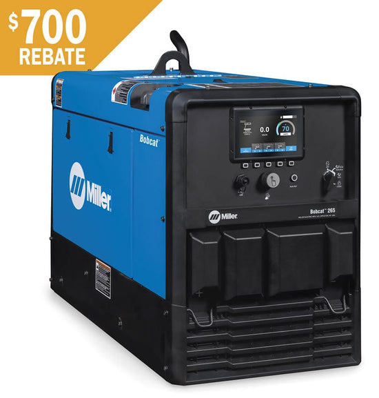 Miller Bobcat 265 (Kohler) Engine Driven Welder w/Remote Start/Stop 90
