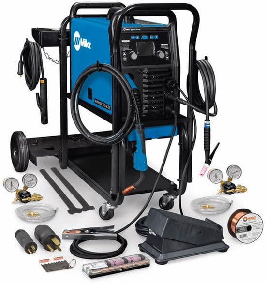Miller Multimatic 220 AC/DC Welder w/Dual Cylinder Cart 951000070