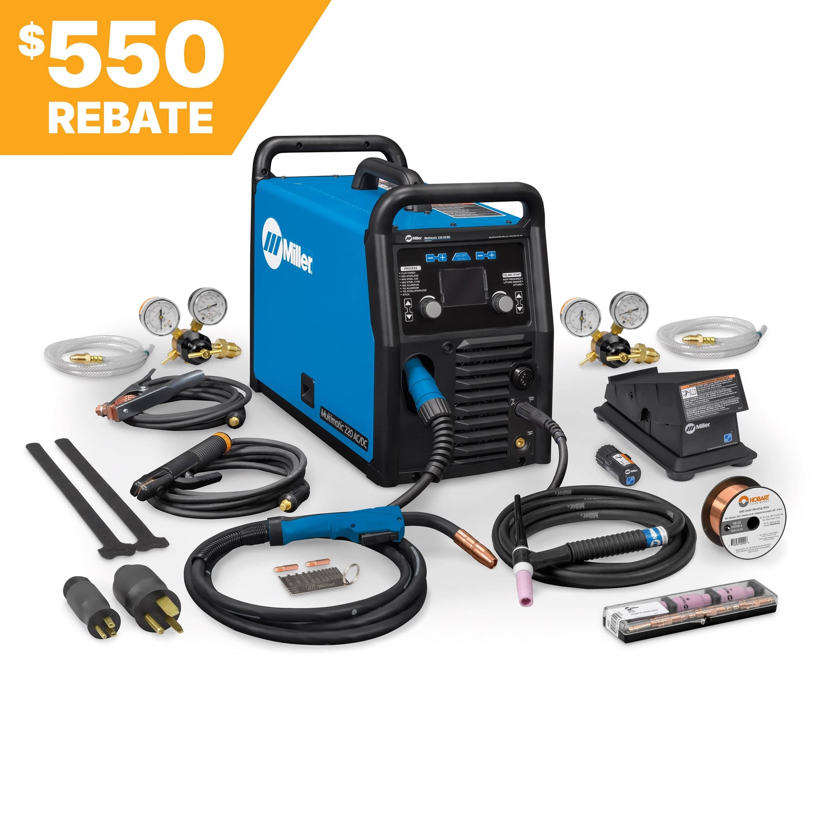 Miller Multimatic 220 AC/DC w/Wireless Foot Control 907757002