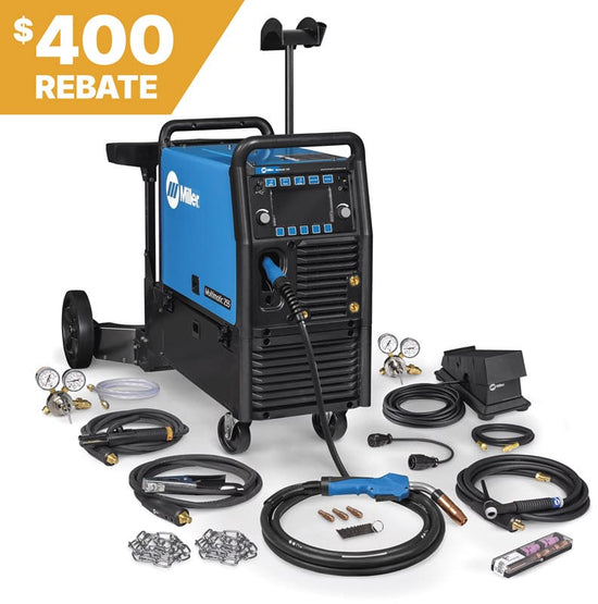 Miller Multimatic 255 w/Dual Cylinder & TIG Kit Package 951768