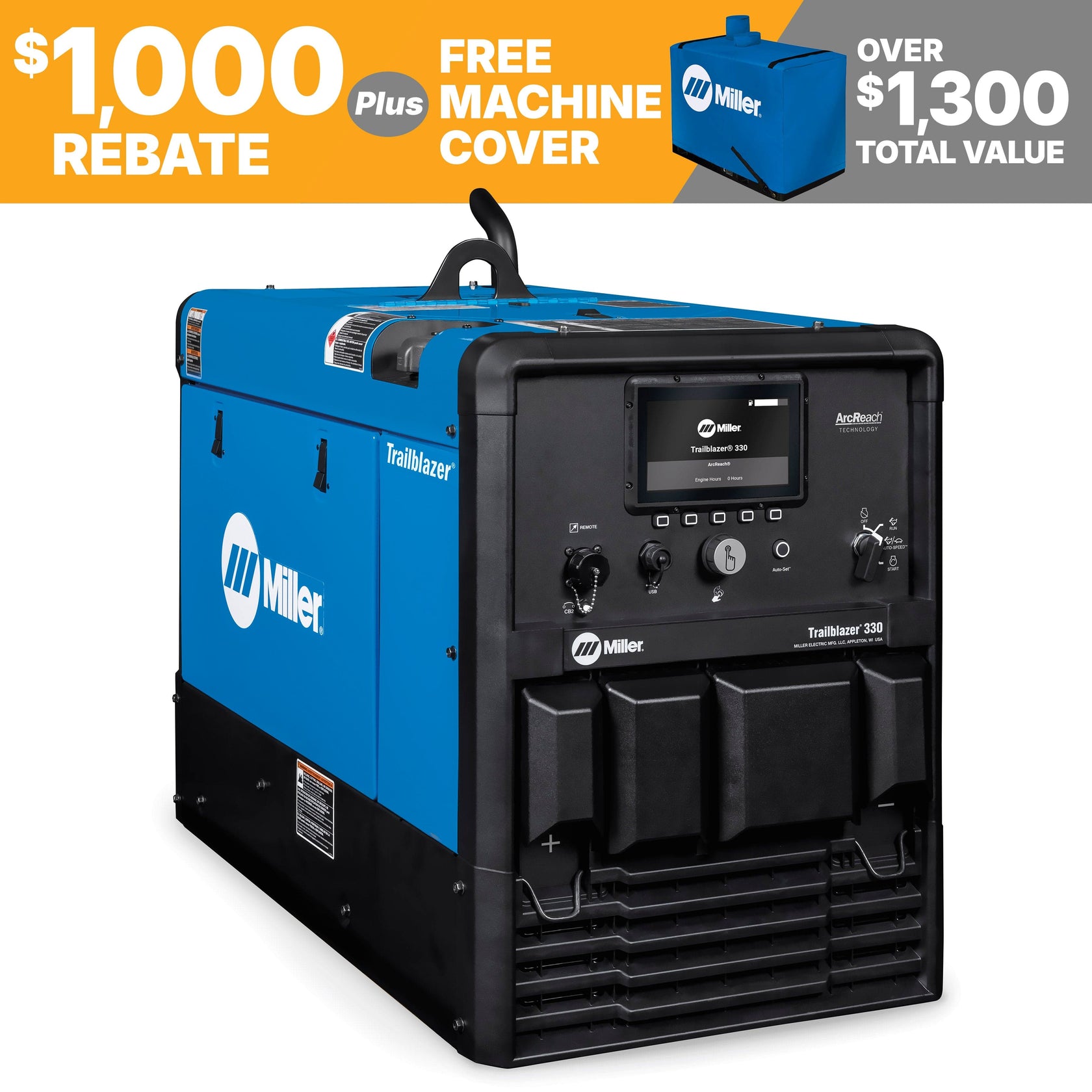 Miller Trailblazer 330 Engine Driven Welder 907831