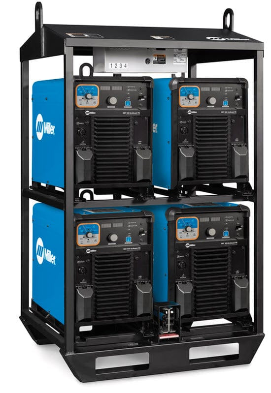 Miller XMT 650 ArcReach Polarity Reversing 4-Pack Rack 907852