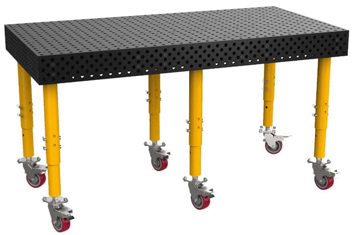 BUILDPRO Alpha 5/8 Mobile Welding Table 6' x 3' TA5-7236Q-C1